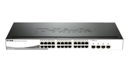 D-Link 24-port 10/100/1000 Gigabit Smart Switch + 4 SFP